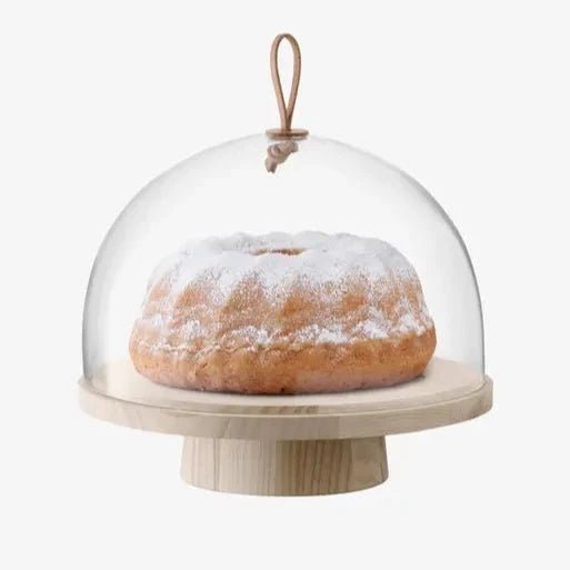 LSA Ivalo Ash Stand & Dome - Cake Stand/Cheese Board